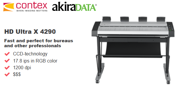 DISTRIBUTOR SCANNER CONTEX A0 | Jual scanner A0 Murah